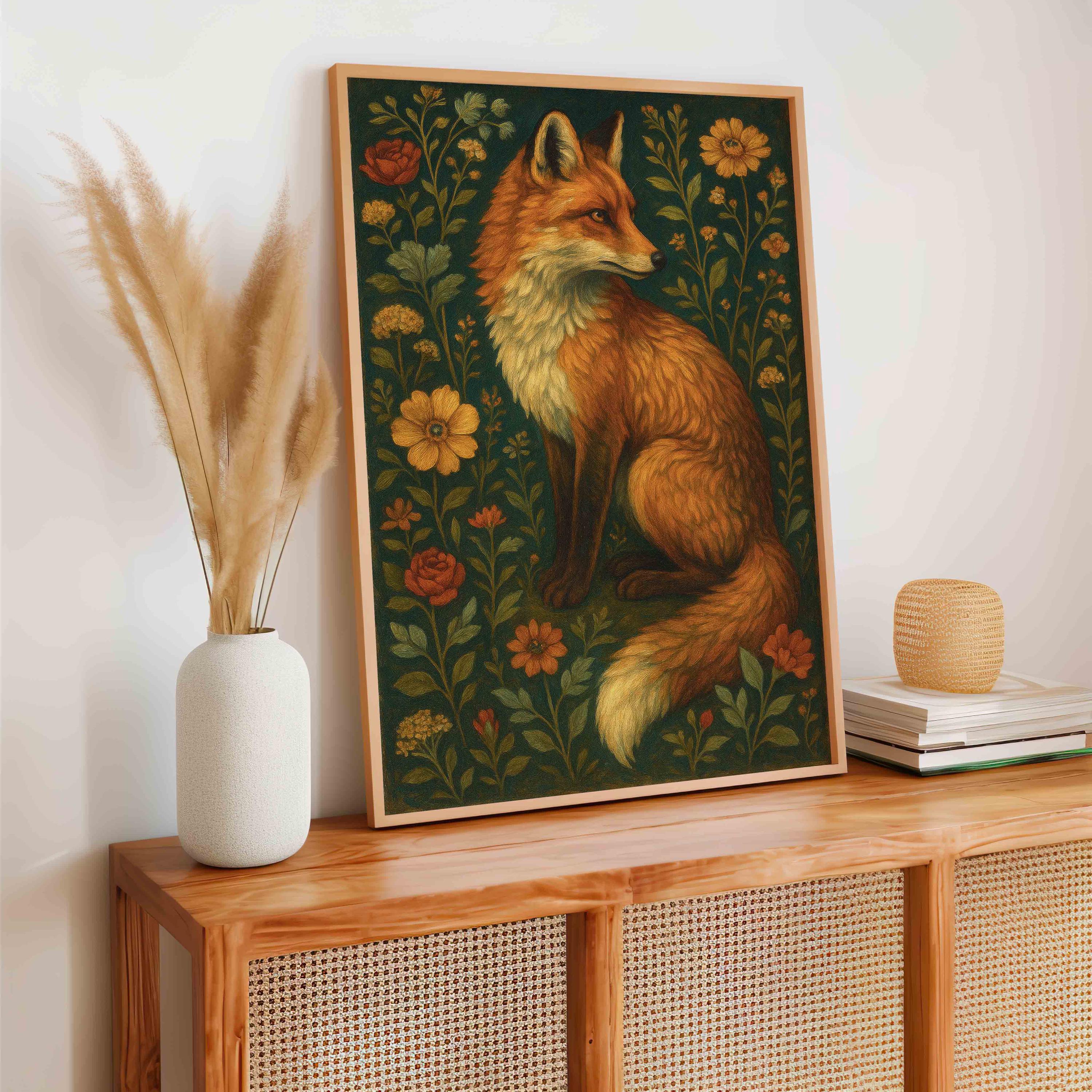 William Morris Fox Art Print: Vintage Woodland Nature Poster - Etsy