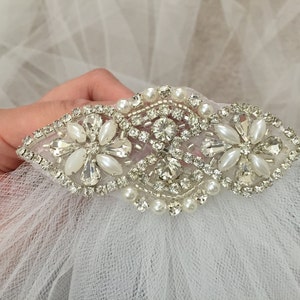 Elegant and Gorgeous Rhinestone Trim, Beaded Detailed Bridal Sash ...
