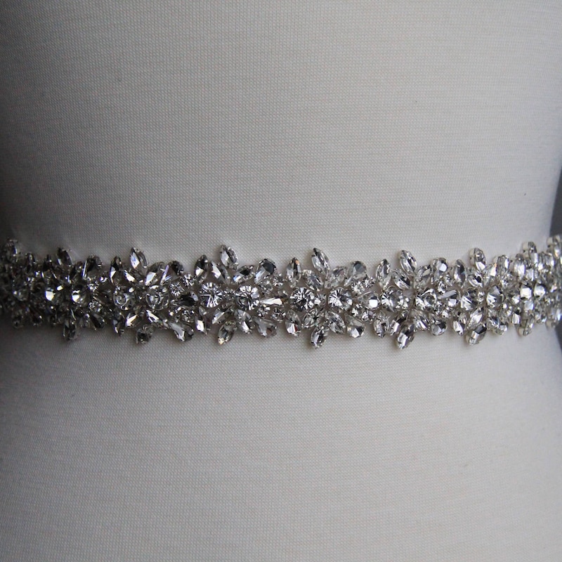 Rhinestone Belt - Etsy