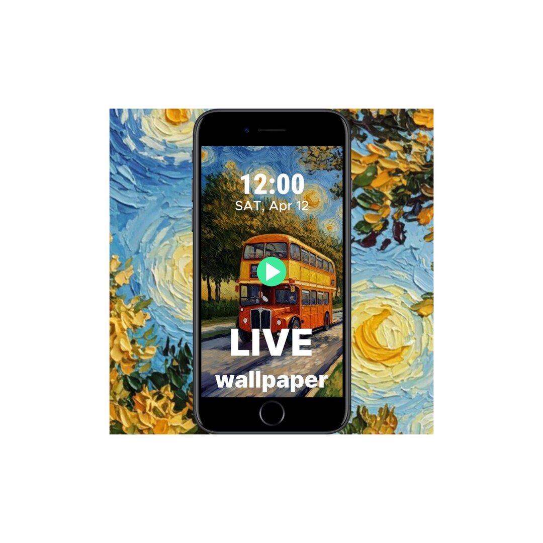 Van Gogh BUS Painting | Smartphone Live Wallpaper | MP4, JPG for ...