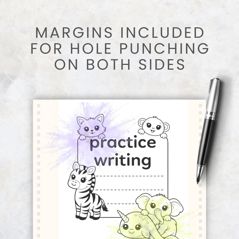 Printable Alphabet Book | A-Z Letter Tracing, Drawing (instant Download ...