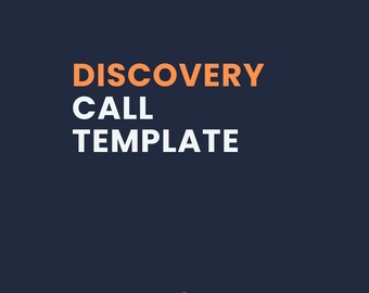 Discovery Call - New Client Form - Virtual Call Template - Etsy
