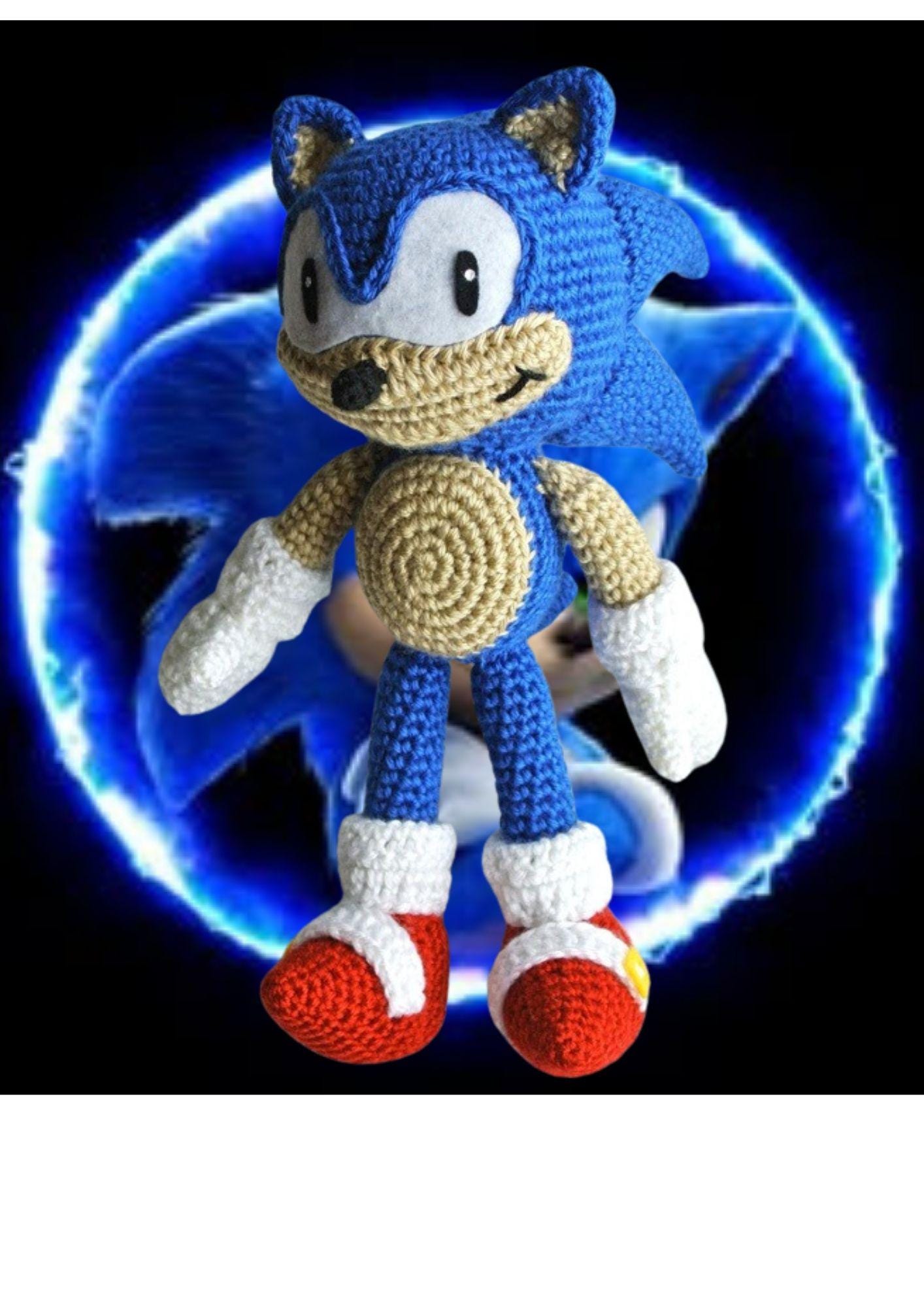 Sonic the Hedgehog Crochet Pattern | Fast Plush Amigurumi | PDF Digital ...