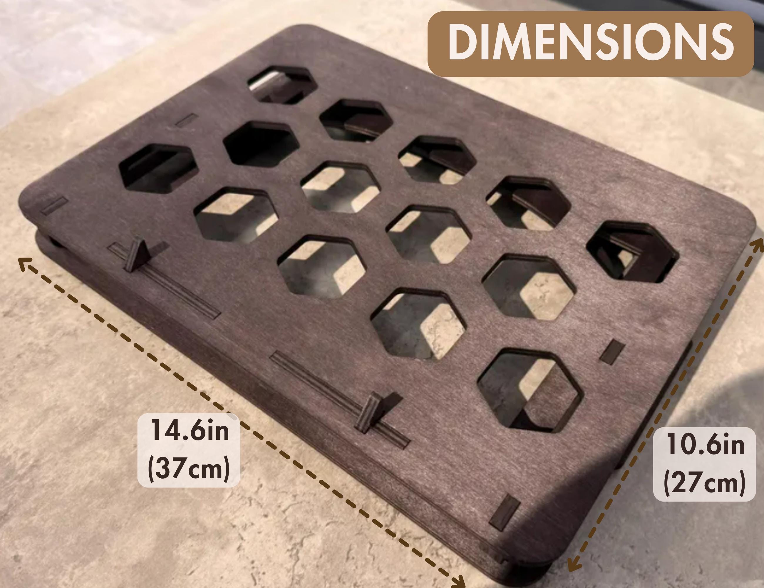 Wood Laptop Stand, Laptop Riser, Desk Laptop Holder, MacBook Stand ...