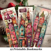 Holiday Coloring Bookmarks | Cozy Winter Reading | Instant Download - Etsy