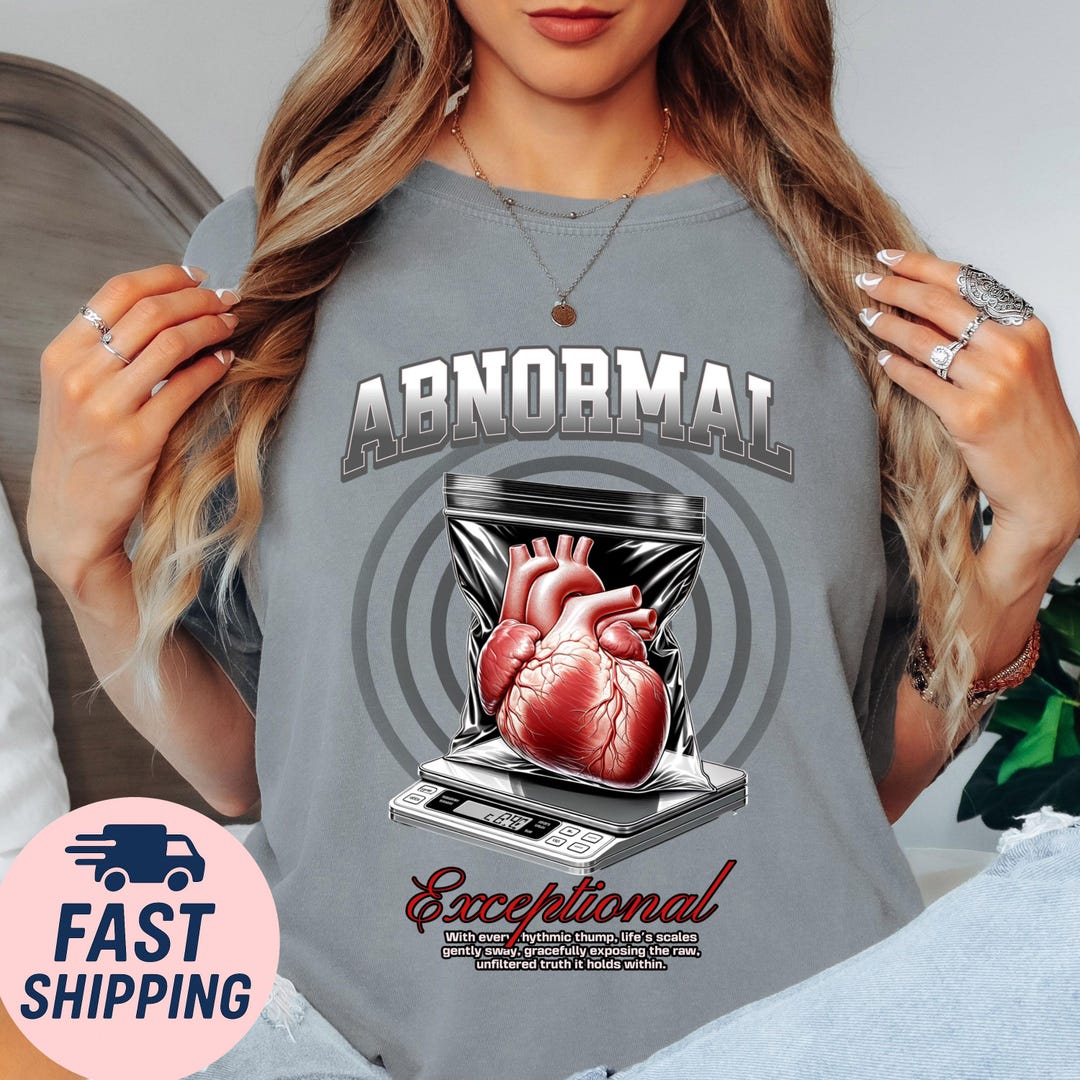 Abnormal Heart Shirt, Anatomical Heart Graphic Tee, Dark Aesthetic T ...
