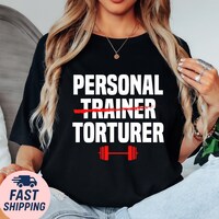 Personalised Personal Trainer T-shirt Mens Sports Top / PT Fitness T ...