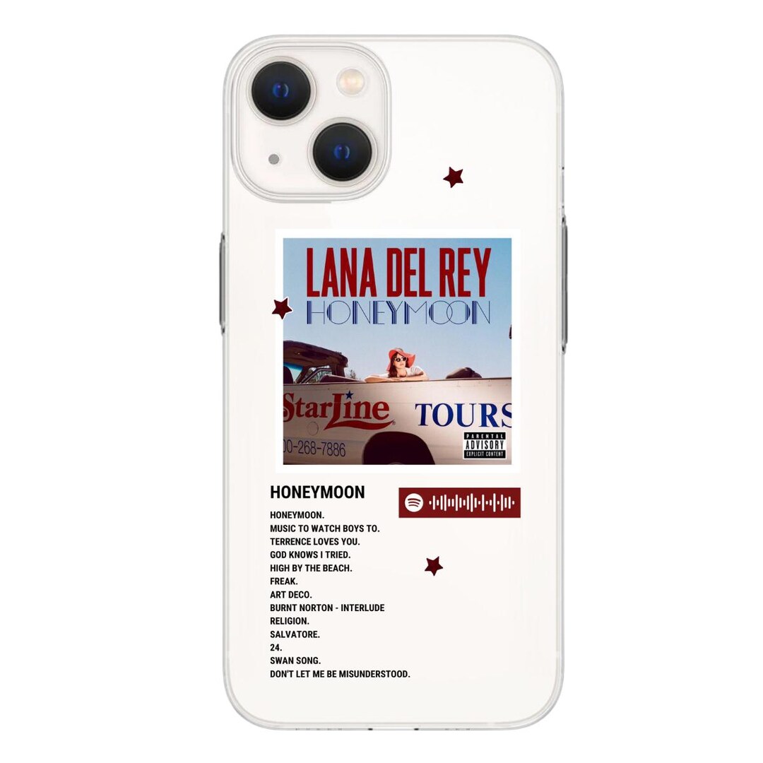 Lana Del Rey Aesthetic Phone Case – LDR Soft Clear Cover for iPhone ...