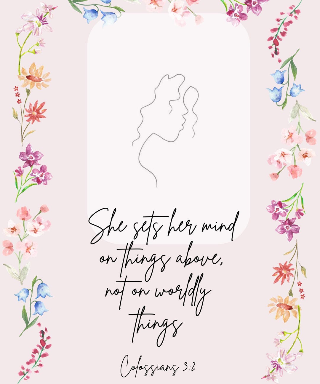 Printable Girl Bible Verse Poster - Etsy