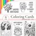 Flower Pop-up Card: 3D Coloring Page, DIY Card Kit (digital Download ...