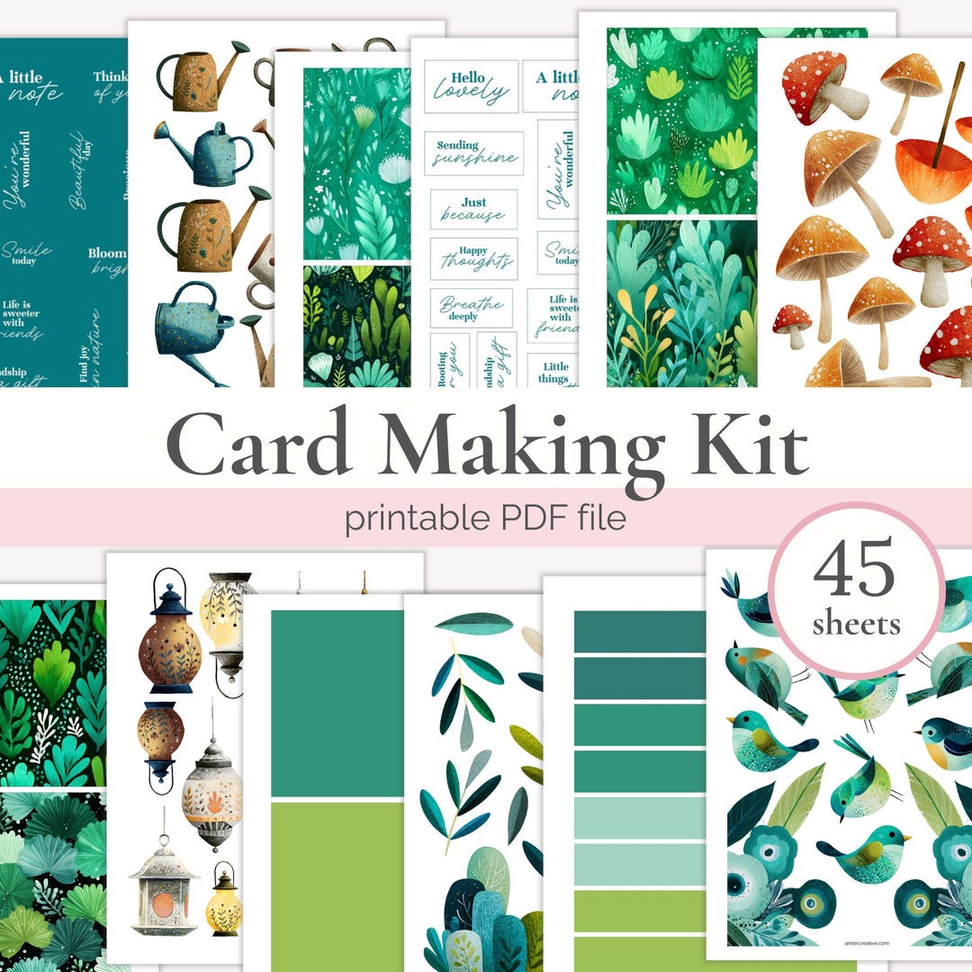 Craft Activity - DIY Card Making Kit, Printable Crafting Kits ...