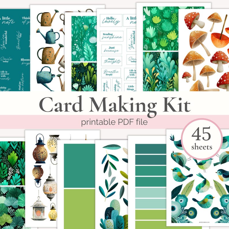 Craft Activity - DIY Card Making Kit, Printable Crafting Kits ...