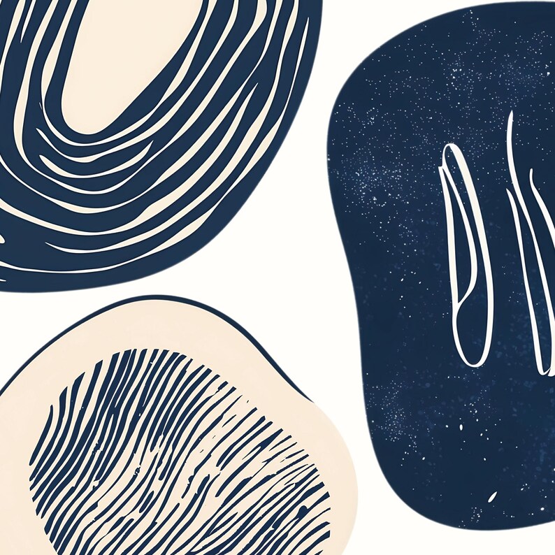 Abstract Boho Shapes Clipart, Modern Bohemian Clip Art, Shape Bundle ...