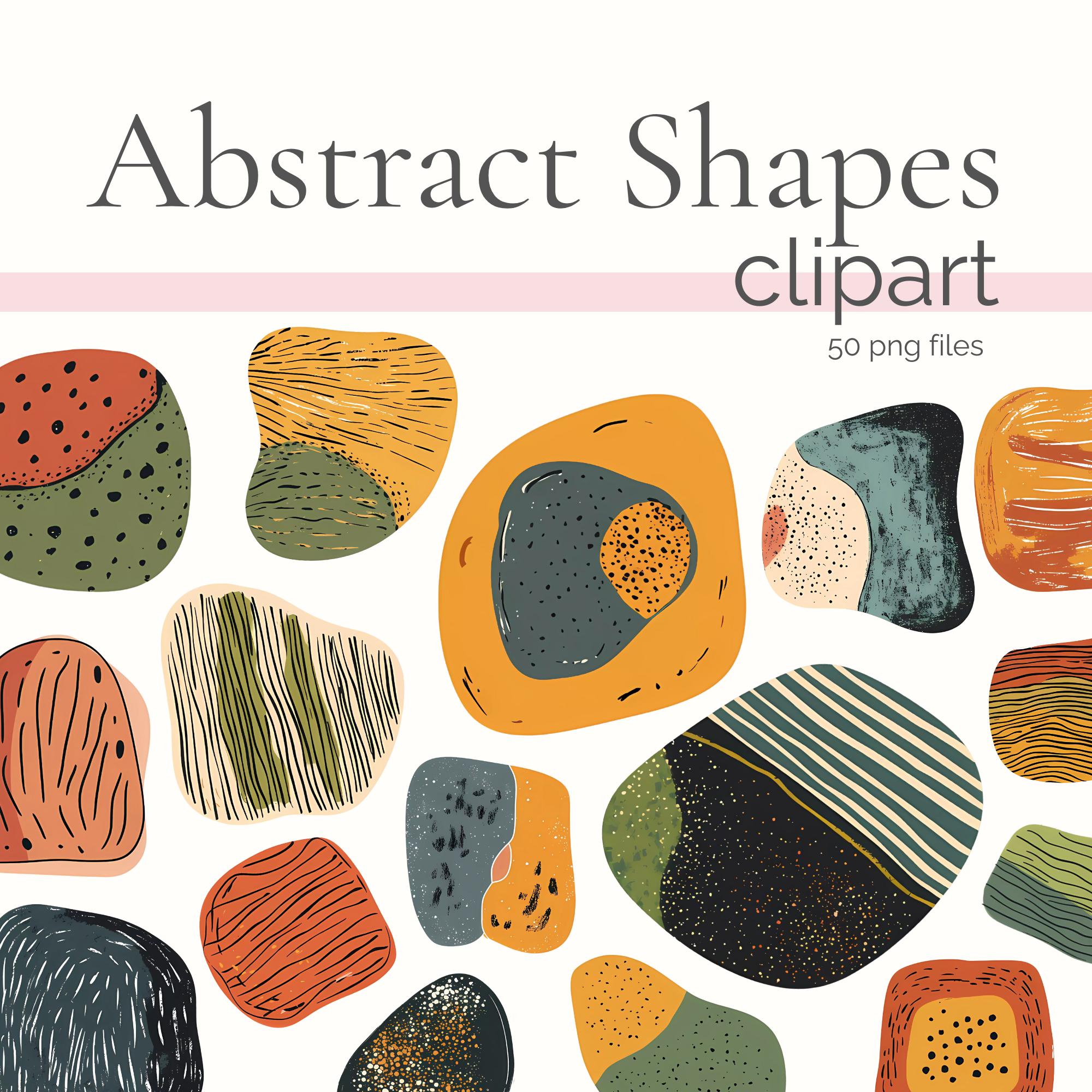 Abstract Boho Shapes Clipart, Modern Bohemian Clip Art, Shape Bundle, Circuit Doodle Elements ...