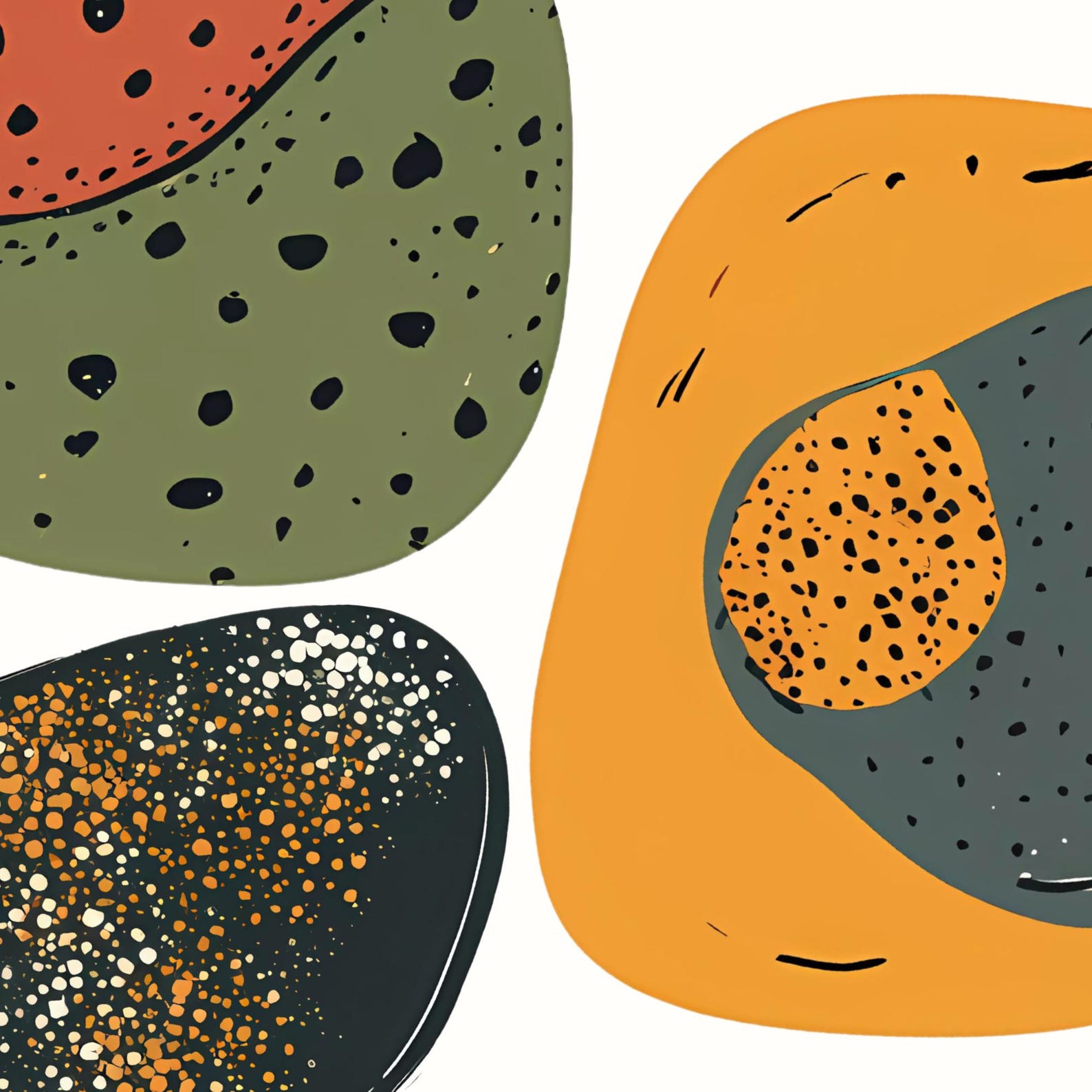 Abstract Boho Shapes Clipart, Modern Bohemian Clip Art, Shape Bundle ...
