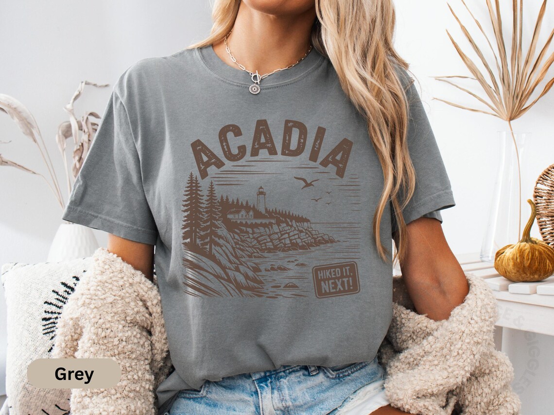 Comfort Colors Acadia National Park Vintage Shirt, Maine Hiking Tee ...