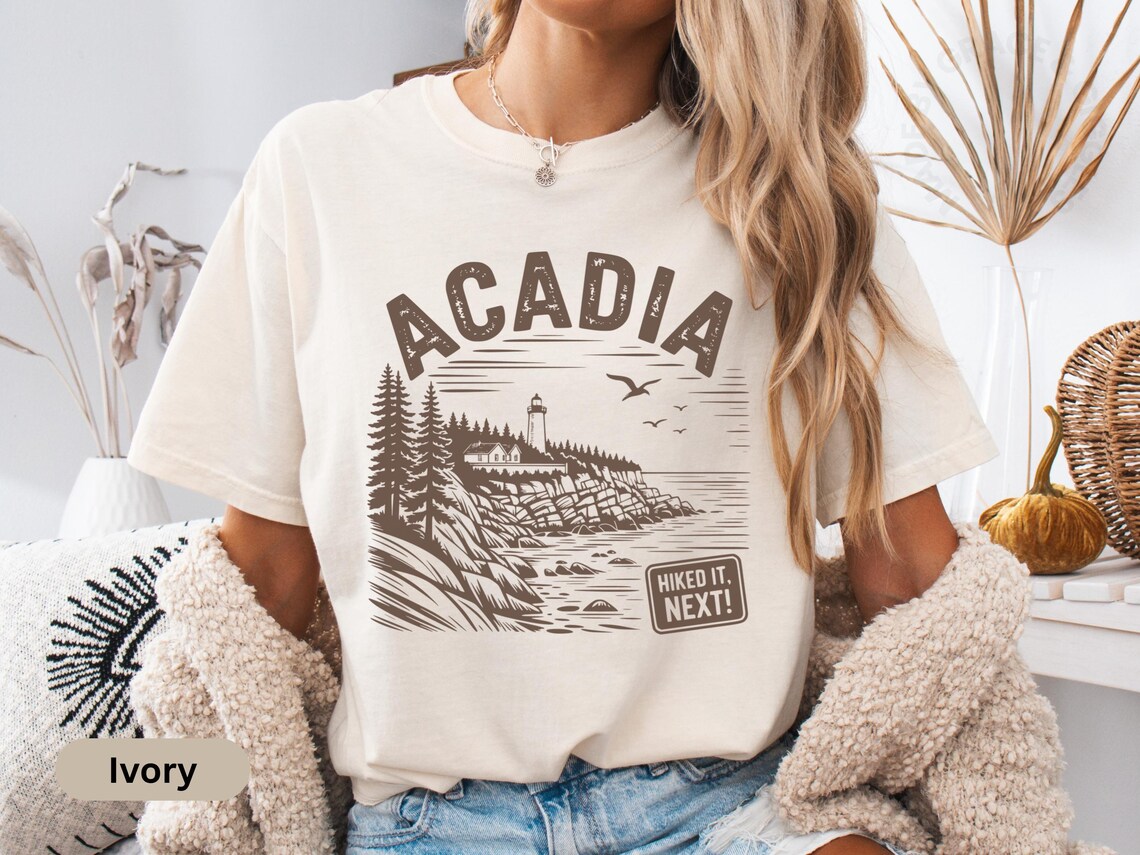 Comfort Colors Acadia National Park Vintage Shirt, Maine Hiking Tee ...