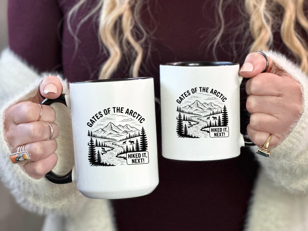 Gates of the Arctic National Park Ceramic Mug, Alaska Wilderness Hike ...