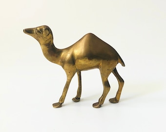 Brass Camel Figurine Vintage Camel Home Ornament Sculpture Collectibles ...
