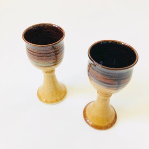 Studio Pottery Goblets - Set of 2 - Etsy
