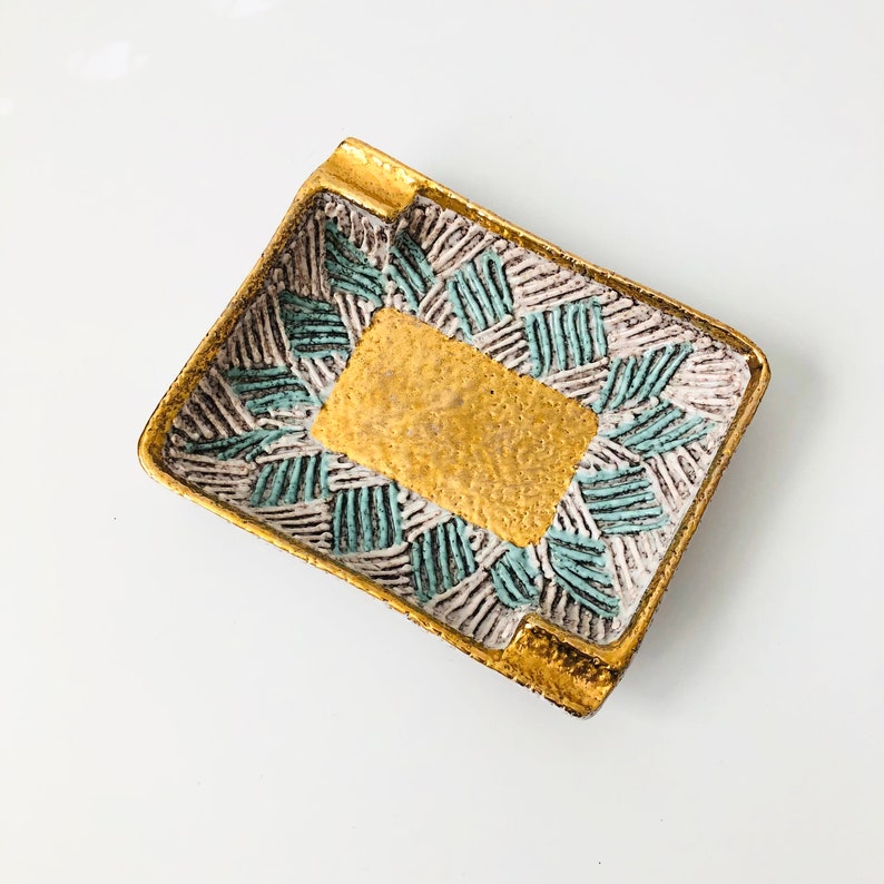 Mid Century Pottery Ashtray - Etsy