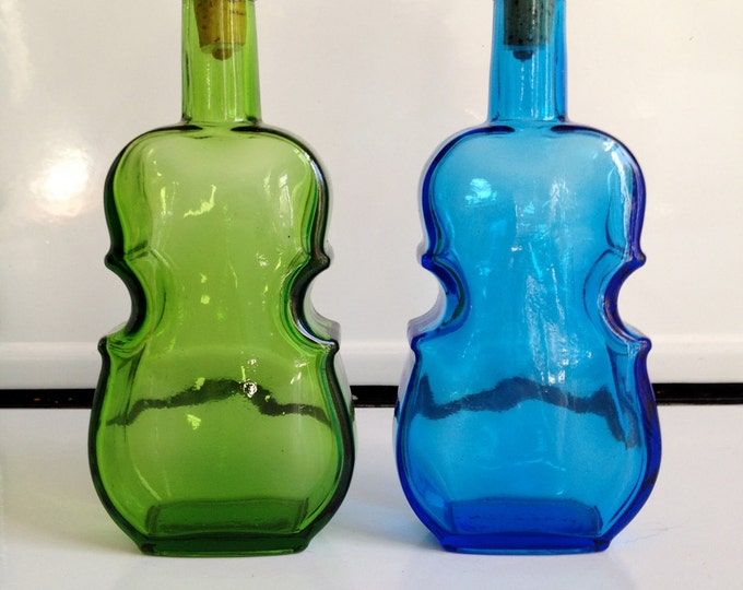 Wheaton Violin Decanters, Set of Two - Etsy