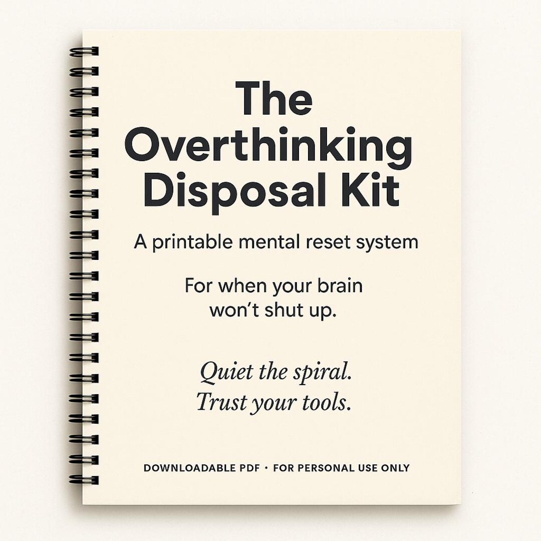 Overthinking Printable Kit | Mental Health Worksheets | Stop ...