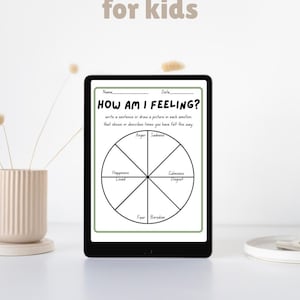 How Am I Feeling Worksheet for Kids – Emotions Wheel PDF | Printable ...