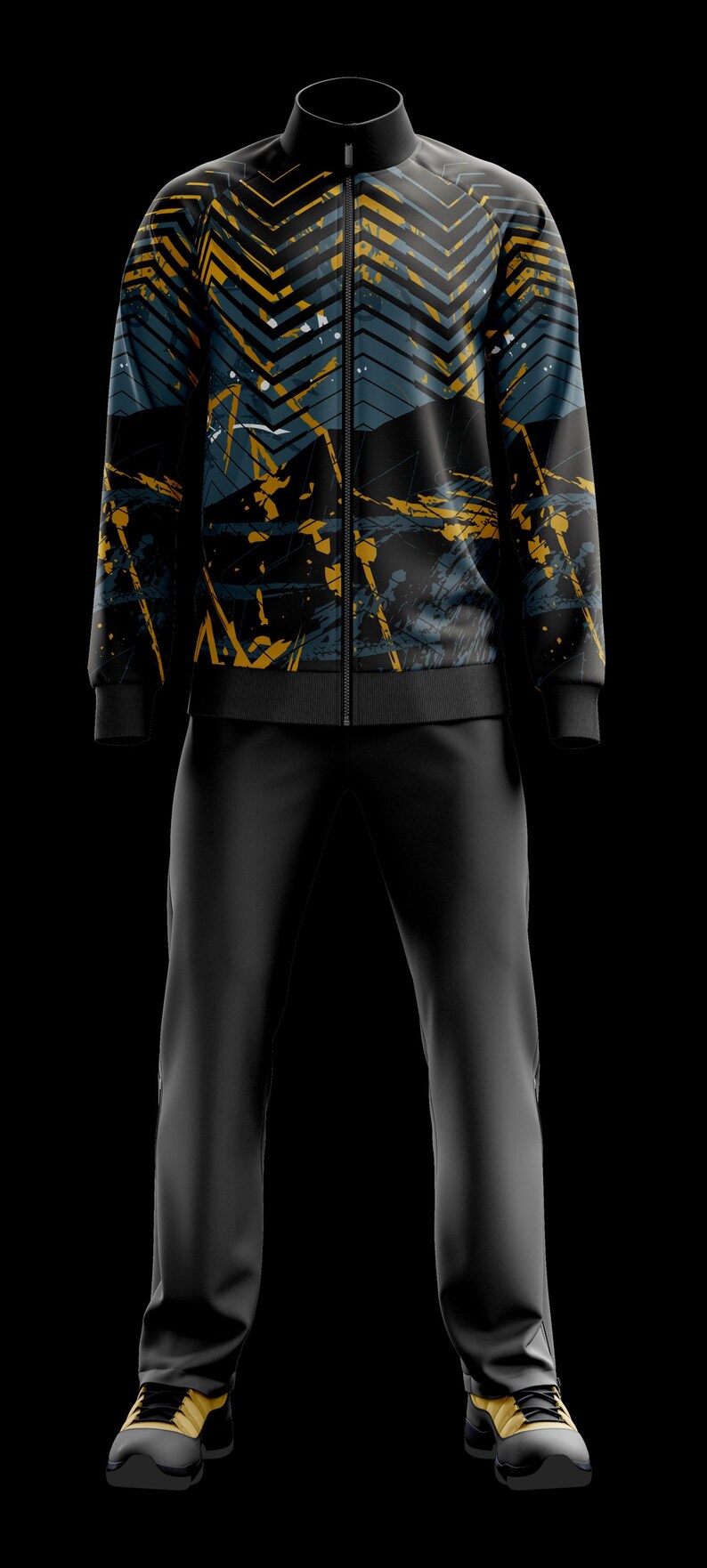 Fashion Design Tech Pack Mockup and Templates for Tracksuits and ...