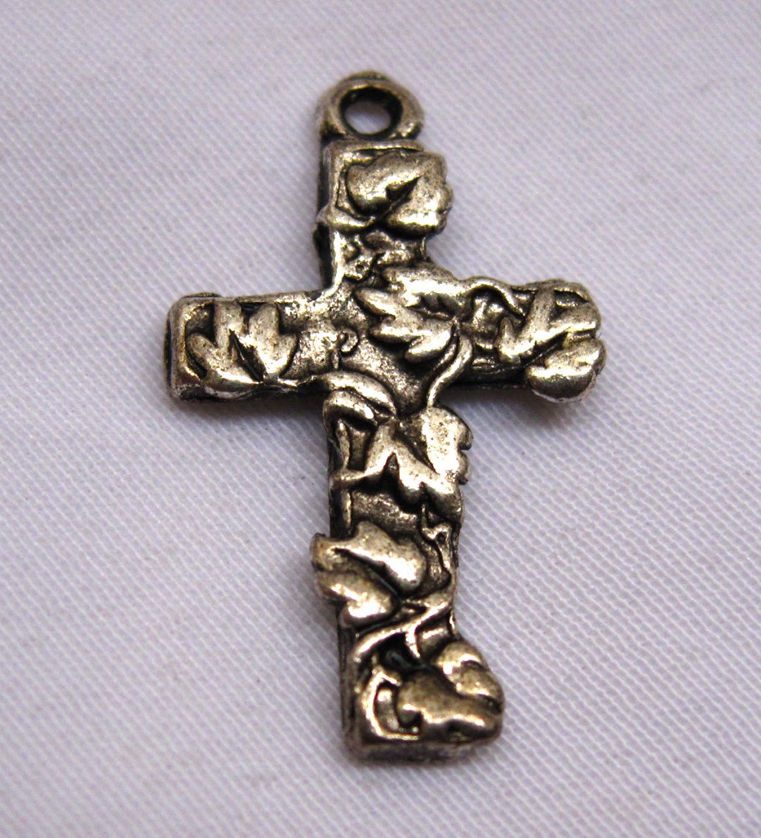 10pcs Metal Alloy Mini Cross Charm Religious Jewelry Findings Vintage ...