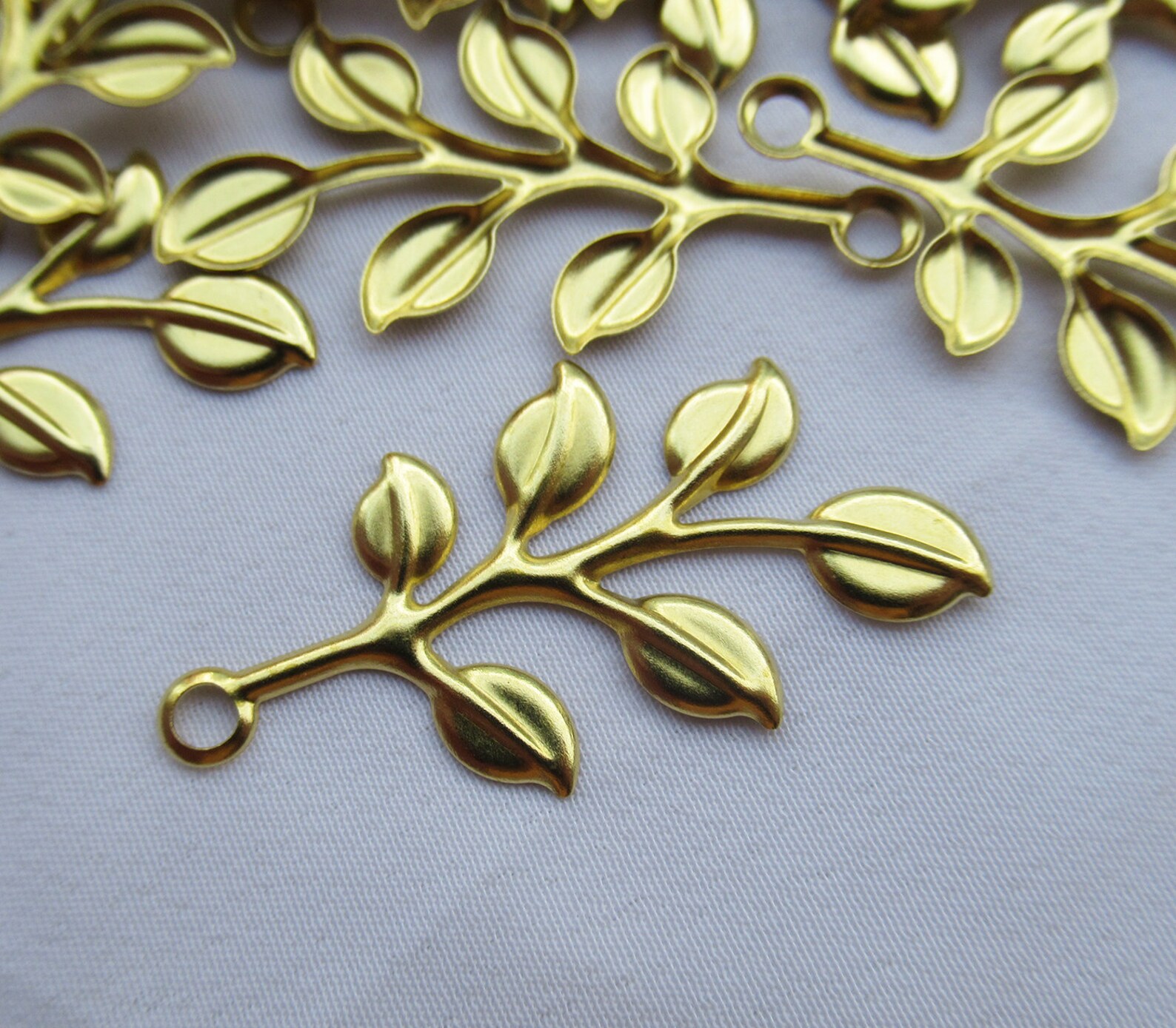 20pcs Branch Brass Plant Filigree Charm Finding Bf352 | Etsy