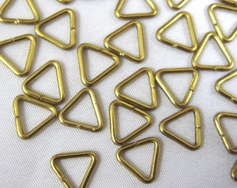 Brass Triangle Ring - Etsy