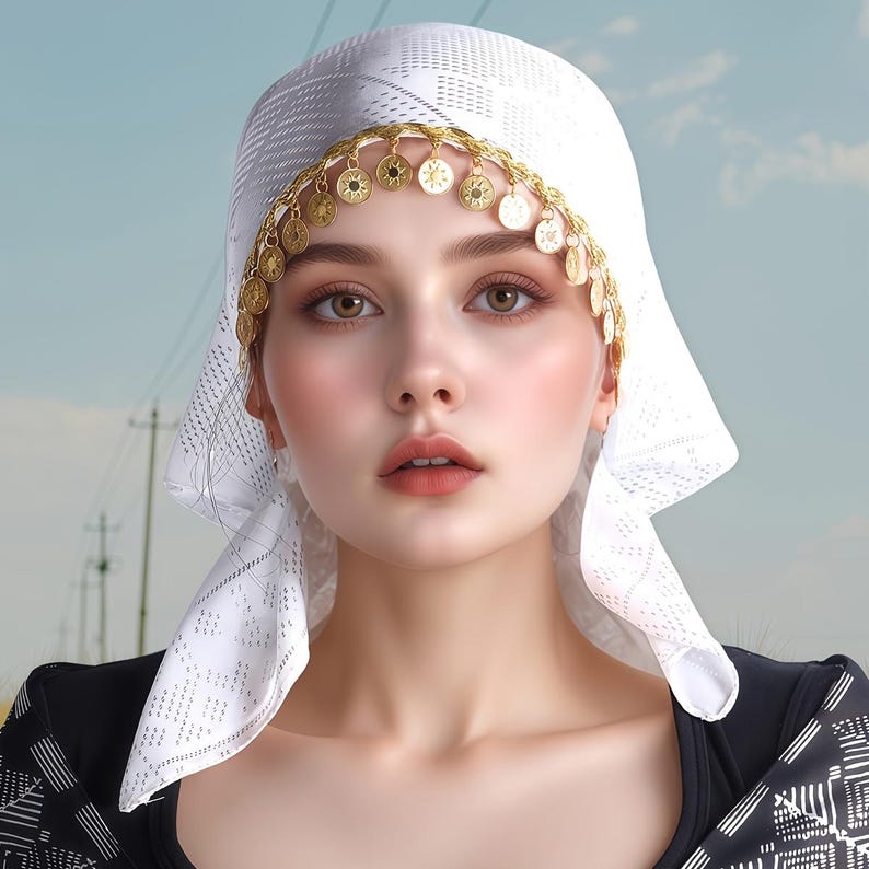 Hand-made Double-sided Triangular Gorgeous Vintage Style Head Scarf for ...
