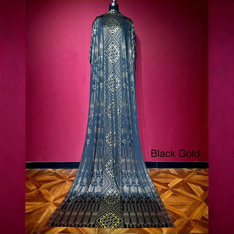 Vintage Style Faux Assuit Foil Print Shawl - Belly Dance Costume - Etsy