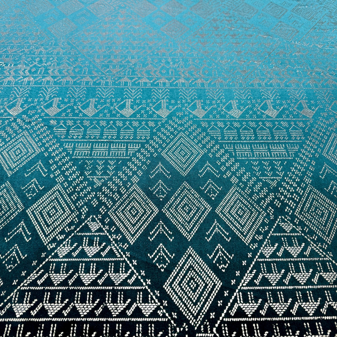 Elastic Velvet Fabric: Vintage Style Faux Assuit Foil Print, Dance ...