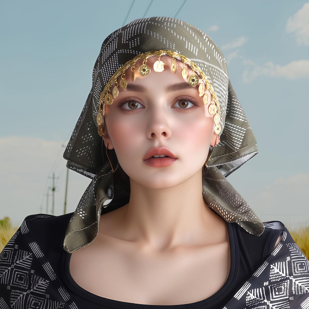 Hand-made Double-sided Triangular Gorgeous Vintage Style Head Scarf for ...