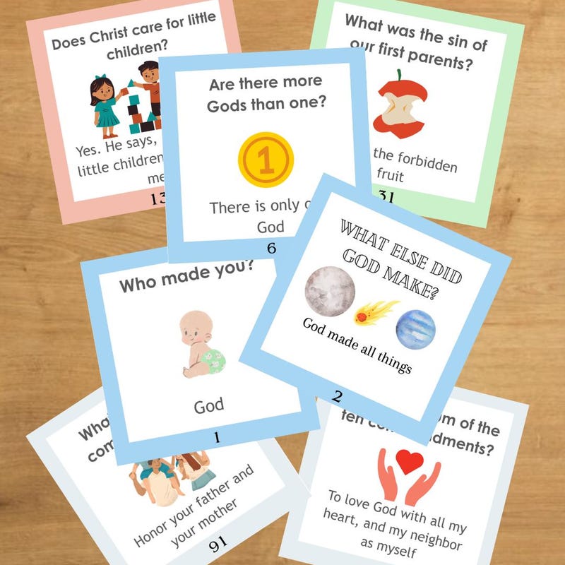 Catechism Card - Etsy