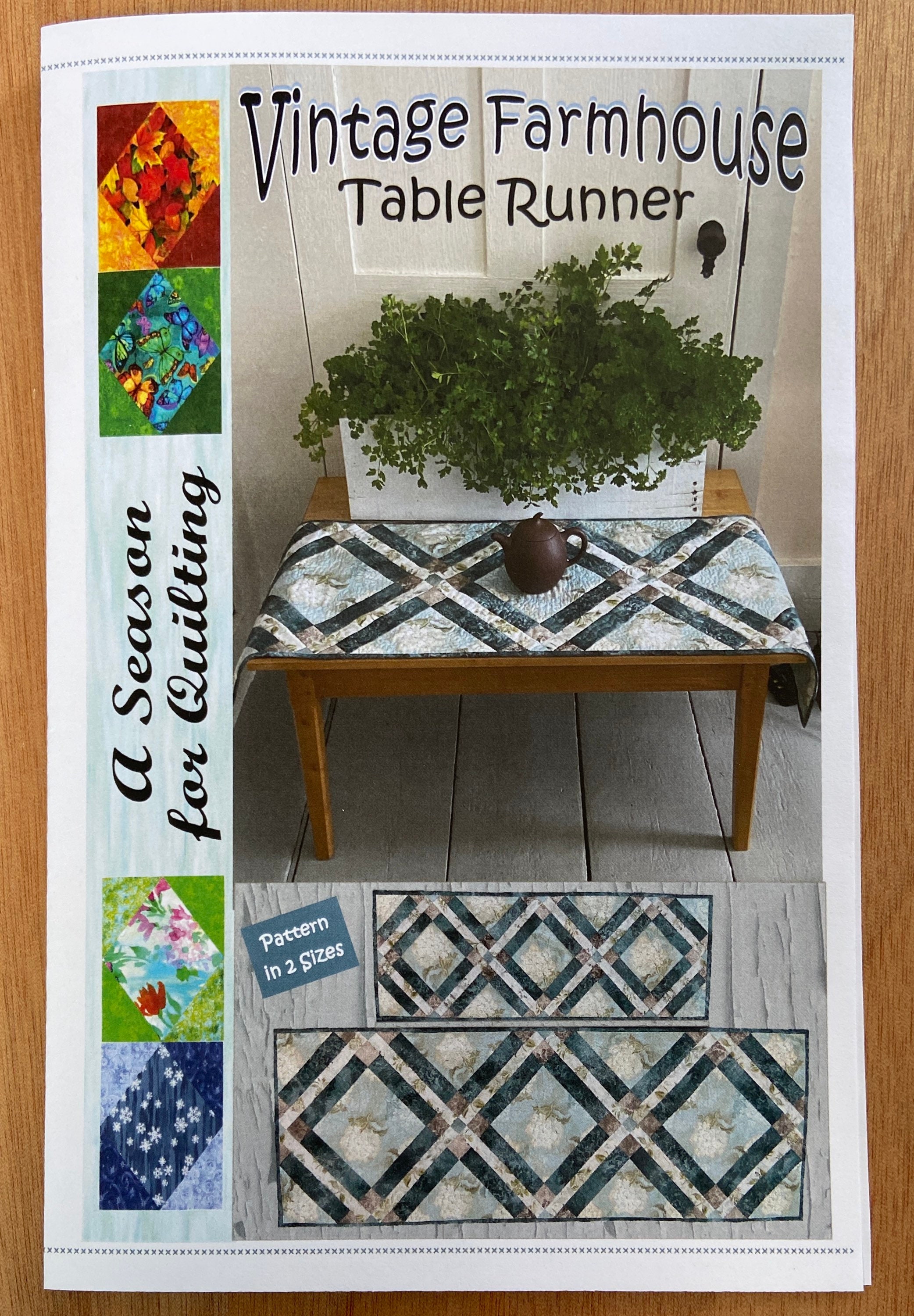 Merry & Bright All Season Table Runner, Vintage Farmhouse, Blooming ...