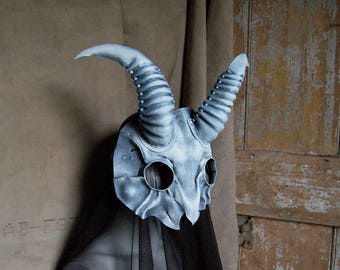 Goat skull mask | Etsy