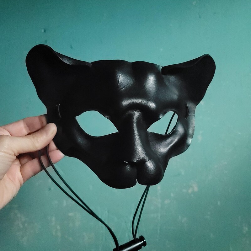 Black Panther Face Mask - Etsy