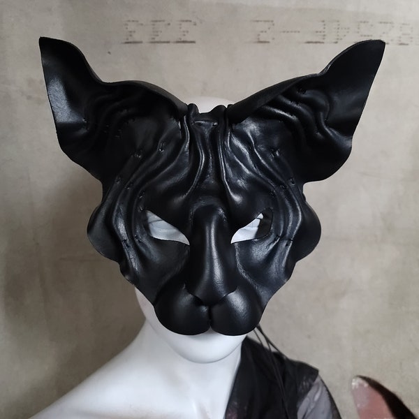 Leather Cat Mask Pattern - Etsy
