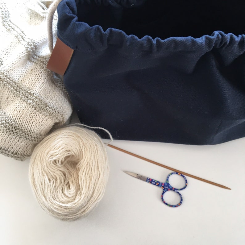 Canvas Project Bag Field Supply Bag Knitting Tote Knitting Bag | Etsy