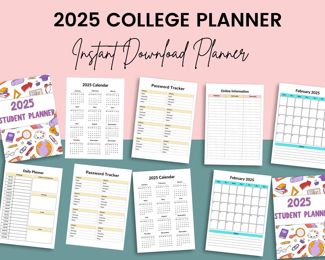 2025 Student Planner, iPad Planner, Digital 2025 Goodnotes Planner ...