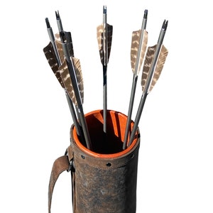 Leather Quiver Bag Archery Arrow Bag Meru V1 - Etsy