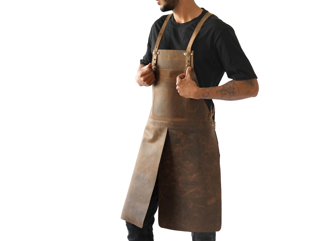 Leather Apron With Split Leg Design for Metalwork Carpentry - Etsy