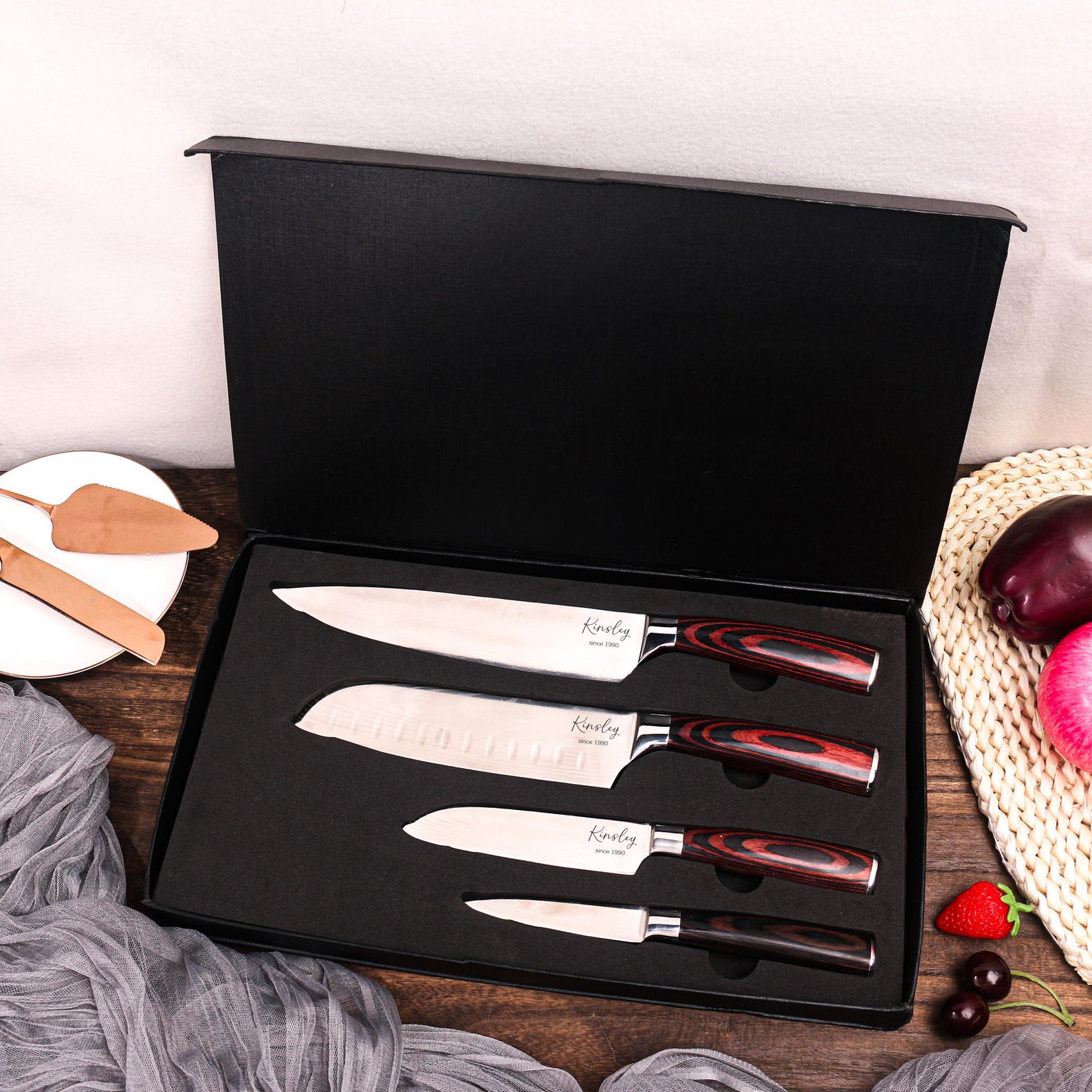 Personalized CHEF KNIFE SET | Custom Engraved Kitchen Cooking | Home ...