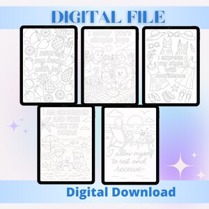 Hello Summer Coloring Set – Fun Tracing Pages for Kids & Journaling ...