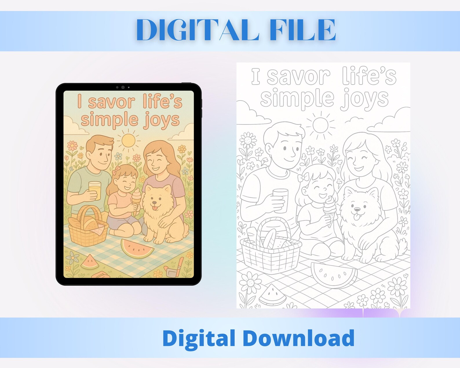 Hello Summer Coloring Set – Fun Tracing Pages for Kids & Journaling ...