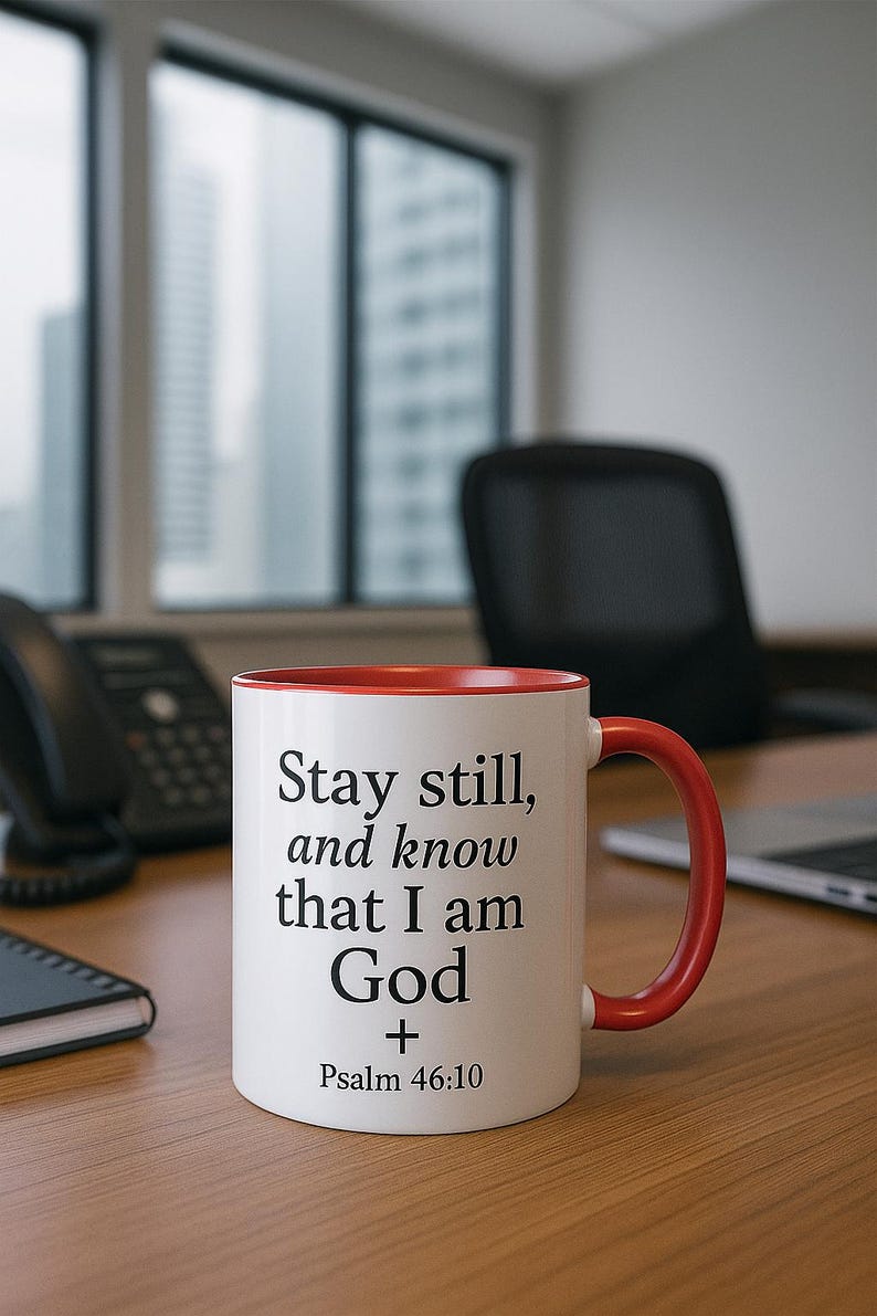 Psalm 46:10 (stay Still and Know That I Am God) Devotional Mug ...