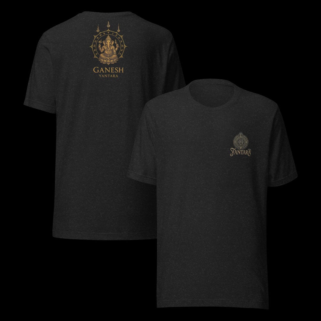 Yant Ganesh – Thai Buddhist Elephant God Yantra Back-print T-shirt ...